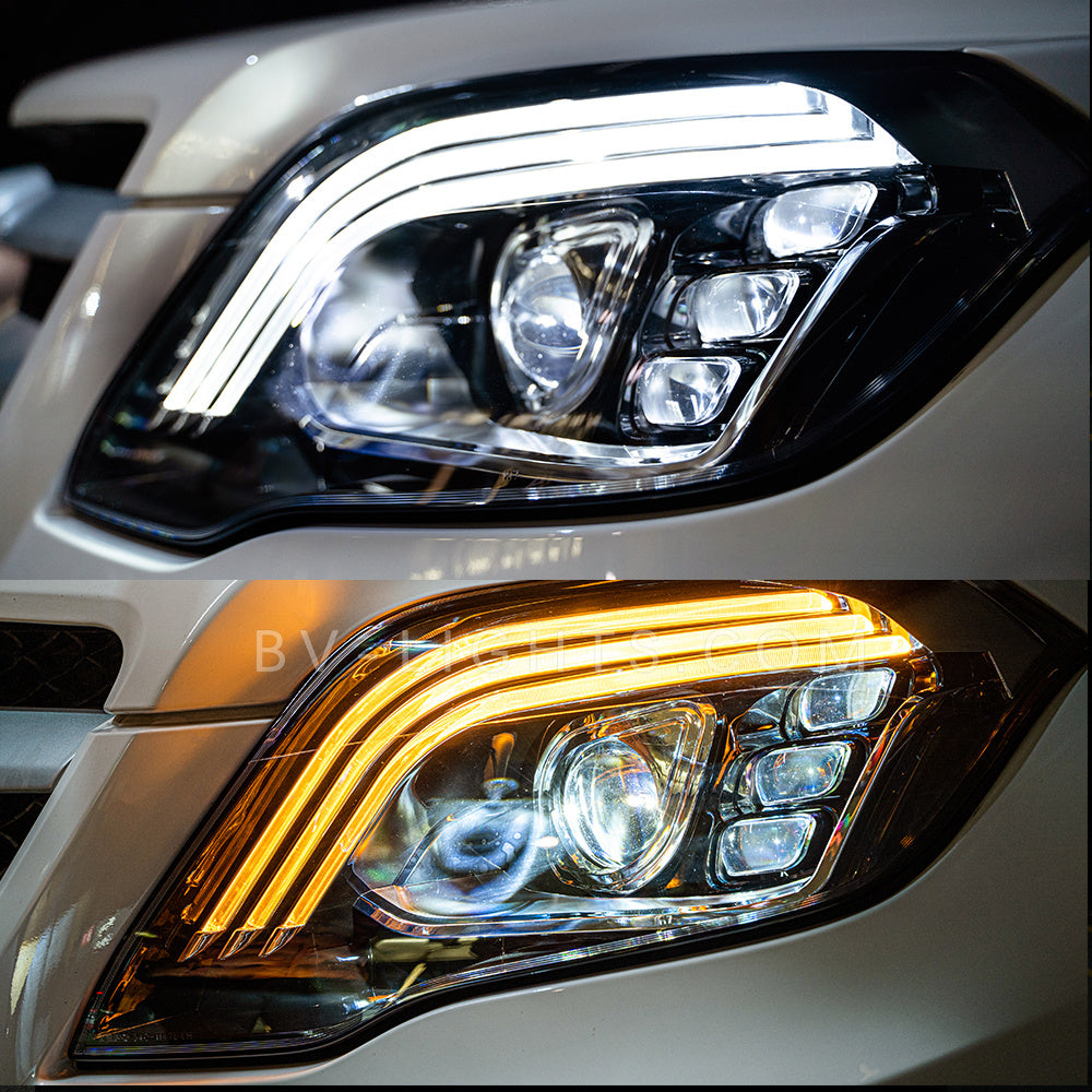 Modified LED Headlight for Mercedes Benz GLK 2013-2016 upgrade full le ...