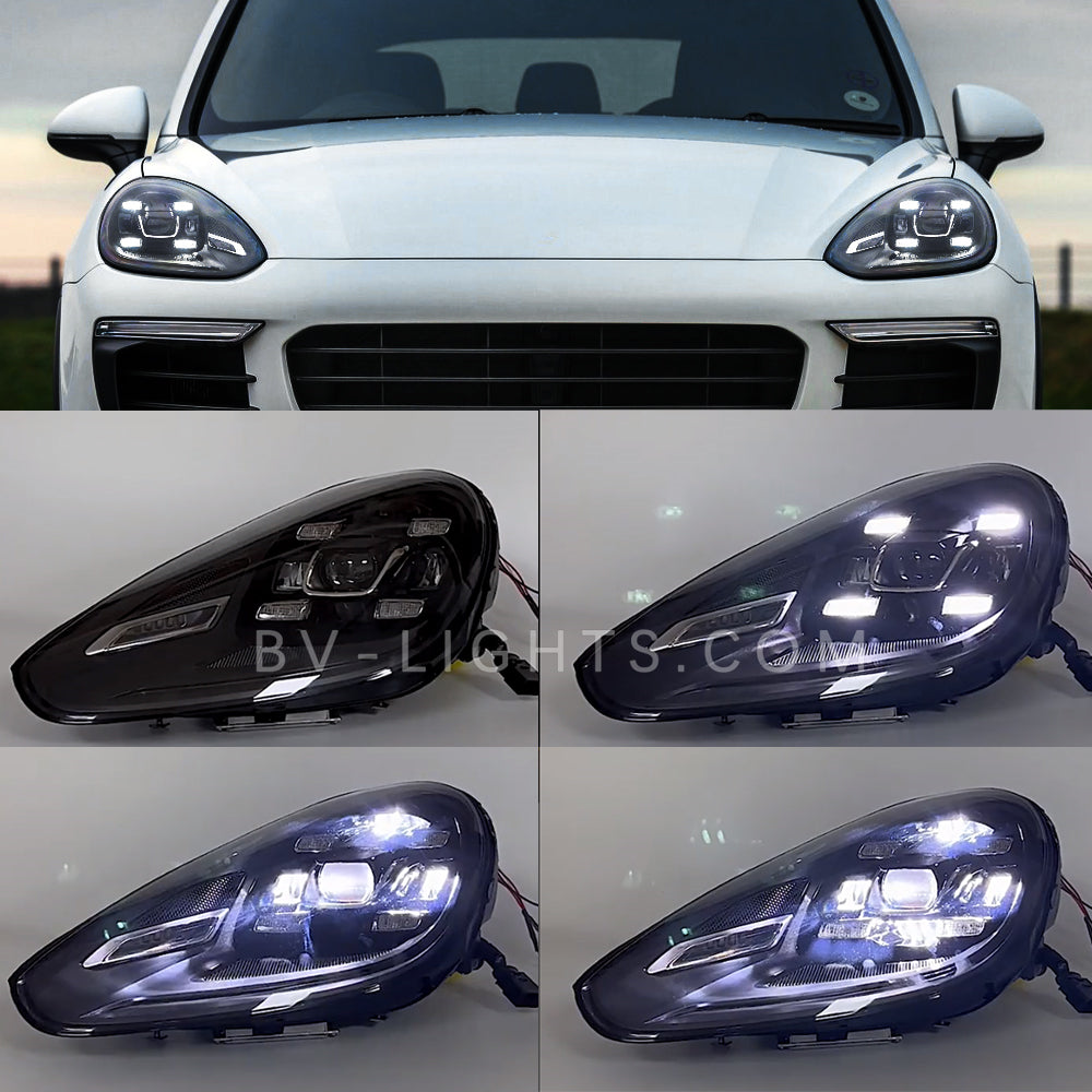 Porsche Cayenne 2015-2017 Modified LED headlight upgrade GTS style LED ...