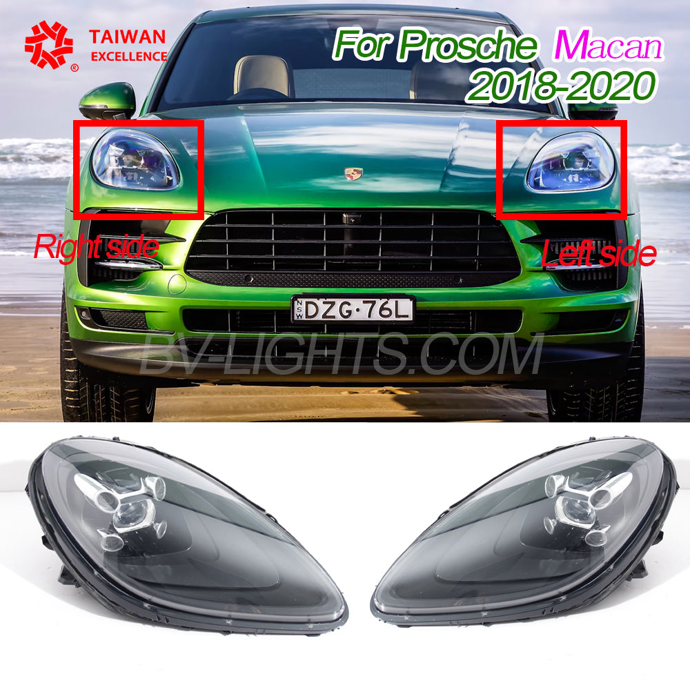 Porsche Macan Headlight 2018-2020 Car Styling Head Lamp head lights wi ...