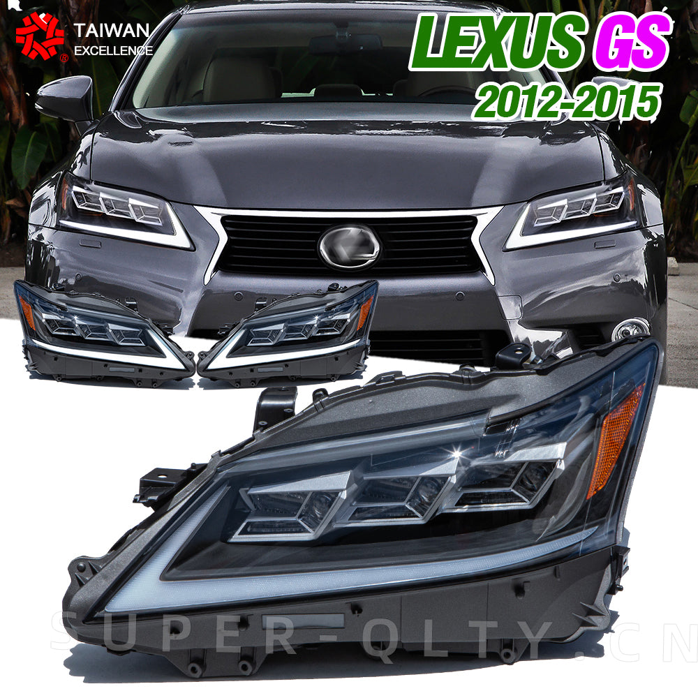 Modified headlight For Lexus GS250 2012-2015 Upgrade LED lights plug a ...