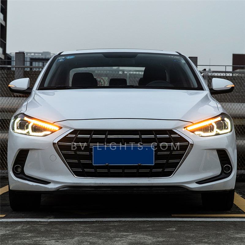 Hyundai Elantra 2017 2018 2019 upgrade LED Headlight Modified headlamp Daytime running light