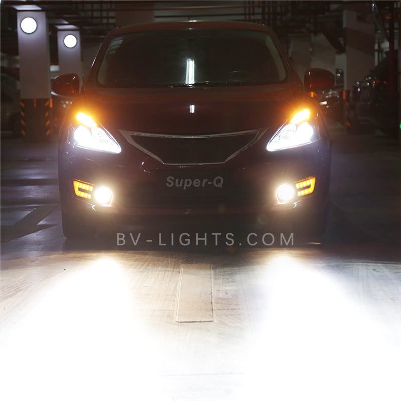 Nissan Tiida/Pulsar C12 hatchback 2011-2016 Modified headlight Upgrade ...