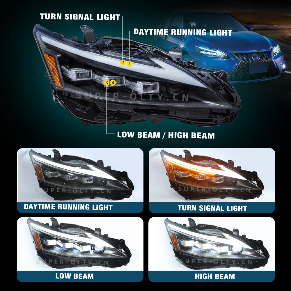 Modified headlight For Lexus CT200H 2011-2022 Upgrade led lights plug ...