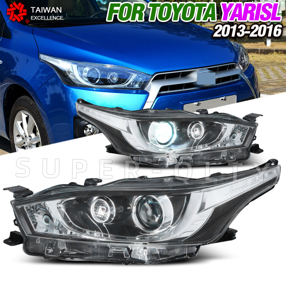 Toyota Yaris 2013-2016 Modified headlight Upgrade to led head lamp wit ...