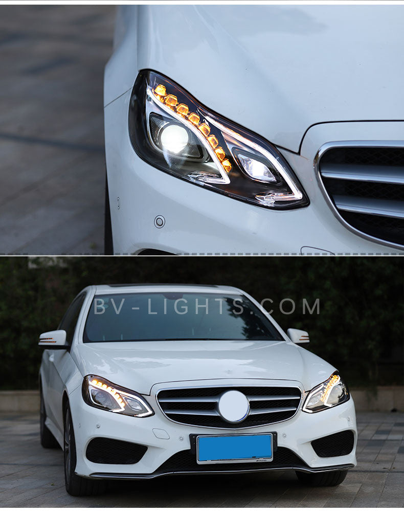 Modified headlight assembly for Mercedes-Benz E Class W212 2014-2016 E ...
