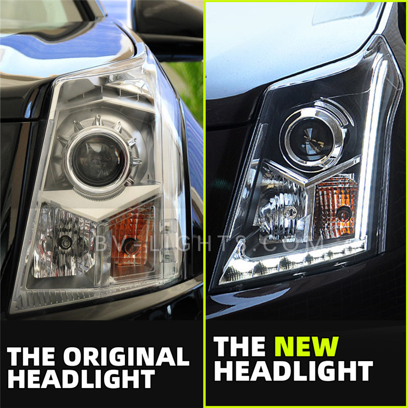 Cadillac SRX 2nd Gen 2010-2014 headlight Upgrade to led headlight turn ...