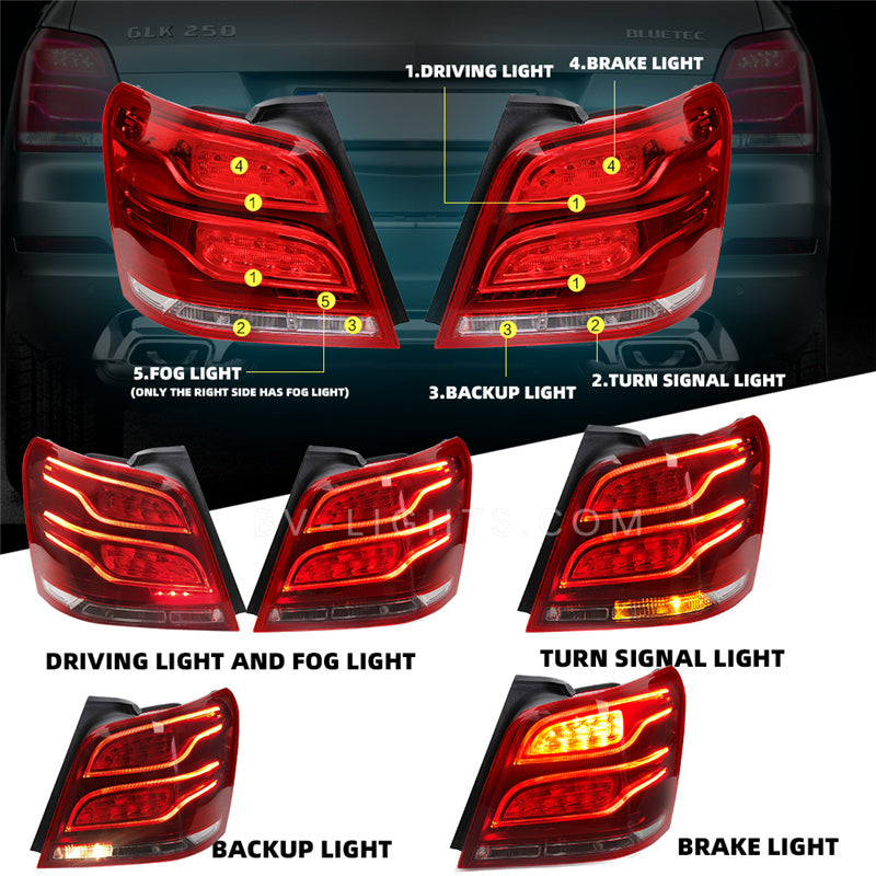 Mercedes Benz GLK 2008-2016 Modified Taillight Upgrade to the Latest S ...
