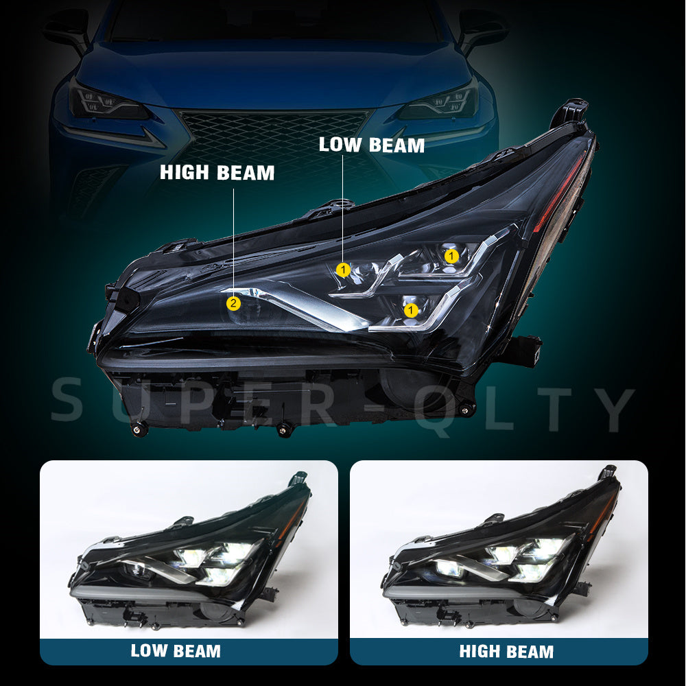 LED headlight assembly Head Lights For Lexus NX 2015-2020 Headlights L ...