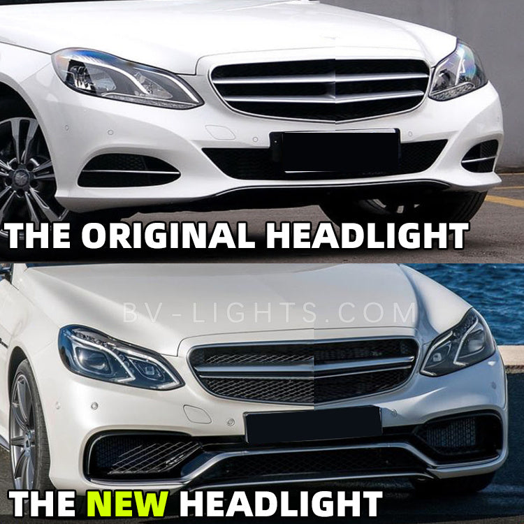 Modified headlight assembly for Mercedes-Benz E Class W212 2014-2016 E ...