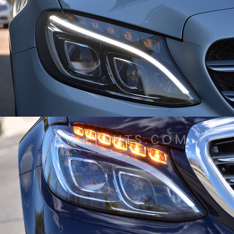 Mercedes-Benz C-Class/W205 2015-2018 Modified headlight assembly upgra ...