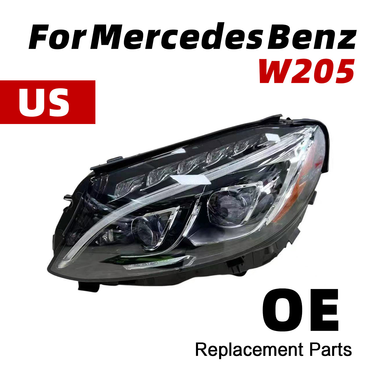 For Mercedes Benz W205 2014-2018 model OE replacement parts 2 side use ...