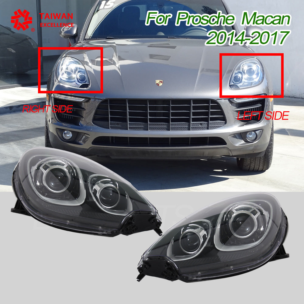 For Porsche Macan Headlight 2014-2017 Car Styling Head Lamp head light ...