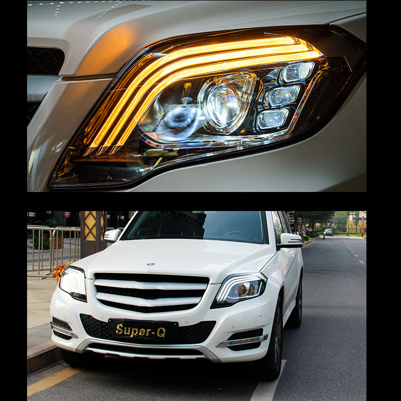 Modified LED Headlight for Mercedes Benz GLK 2013-2016 upgrade full le ...
