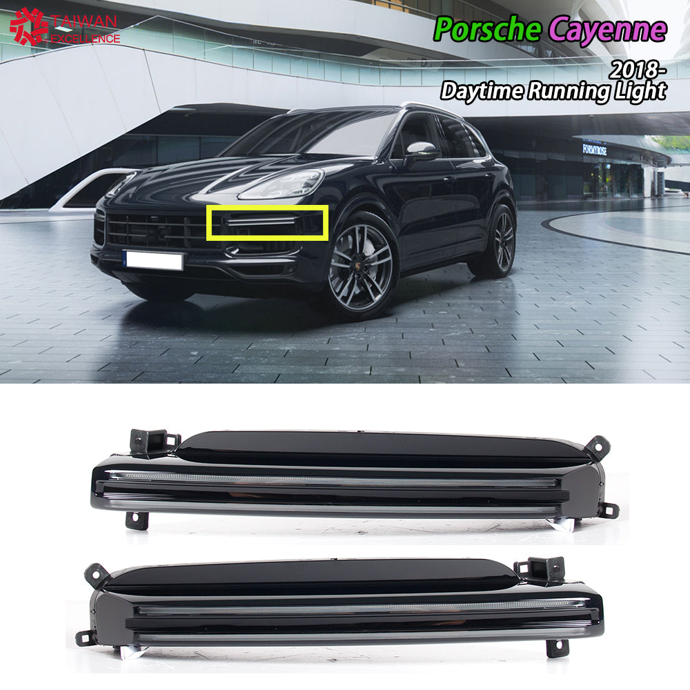 Fit For Porsche Cayenne 9Y0 Turbo 2018-up years LED DRL Lights LED Day ...