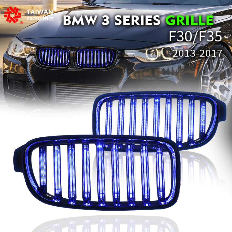 Modified front grille lights for BMW 3series/M3/F30/F35 2013-2017 whit ...