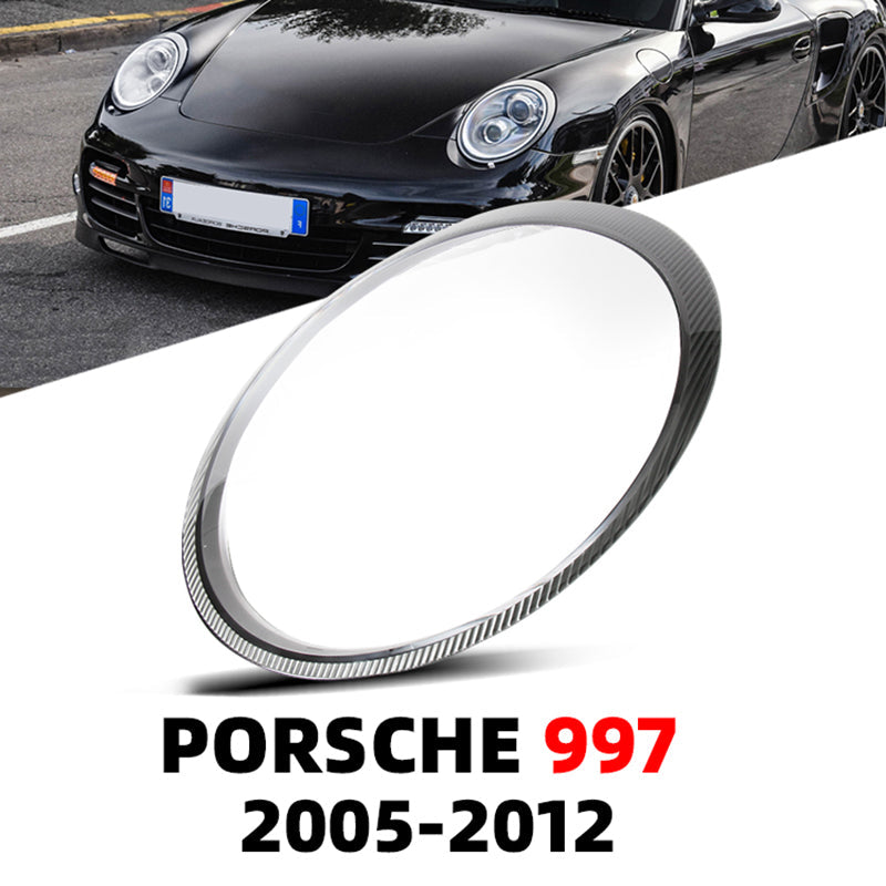 For Porsche 997 2005-2012 Headlight Glass Headlamp Cover Shade Transpa ...