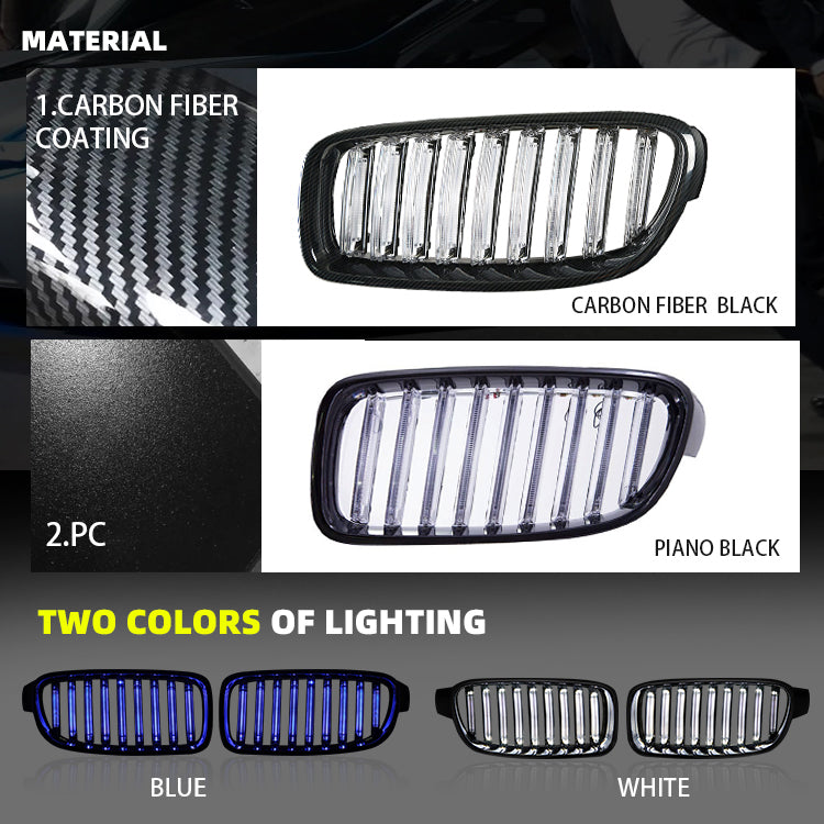 Modified front grille lights for BMW 3series/M3/F30/F35 2013-2017 whit ...